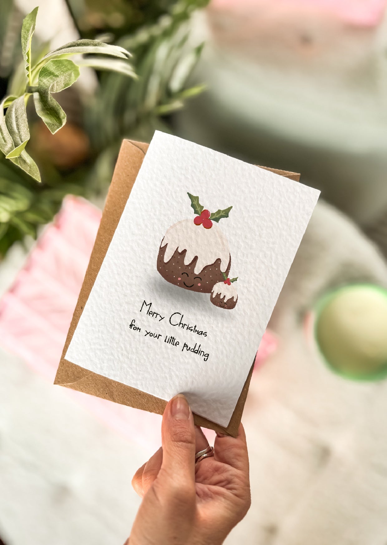 Little Pudding Christmas Card – Culver and Cove